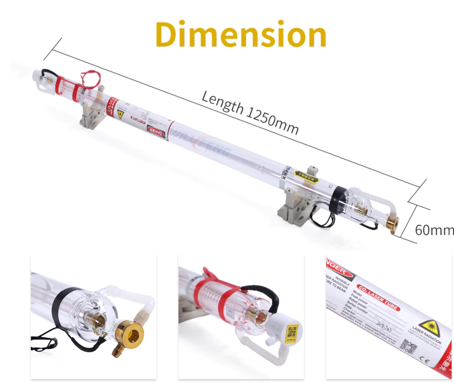 EFR 60W 70W 1200 CL laser tube