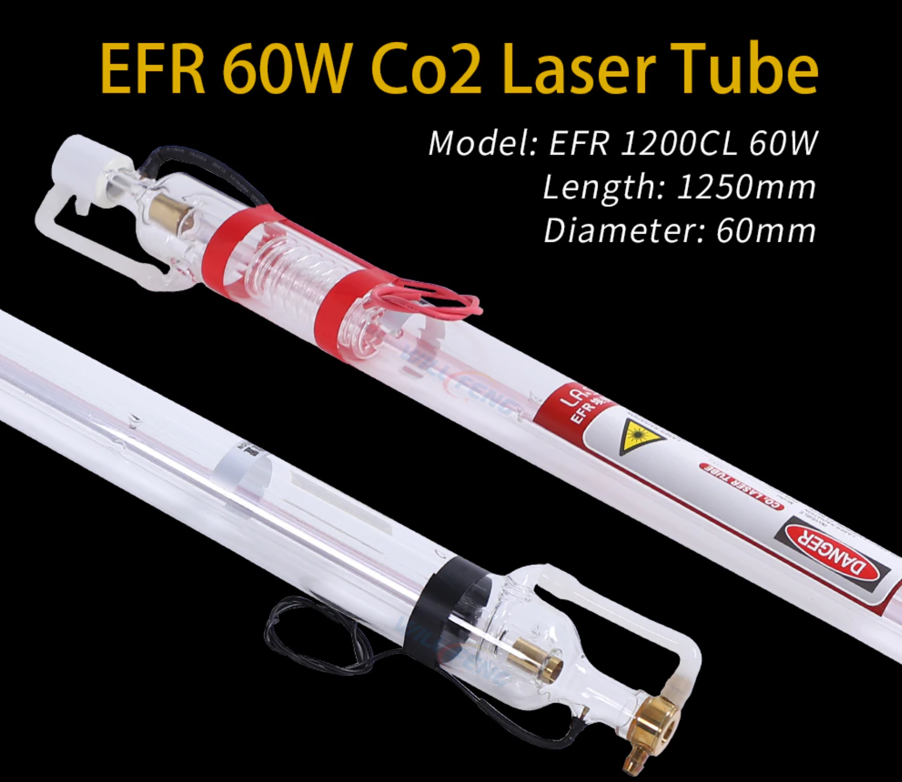 EFR 60W 70W 1200 CL laser tube