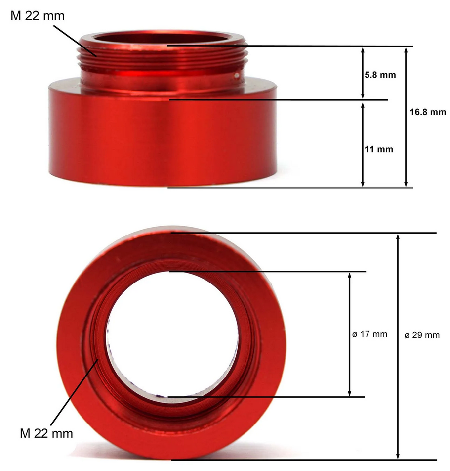 Laser head spacer